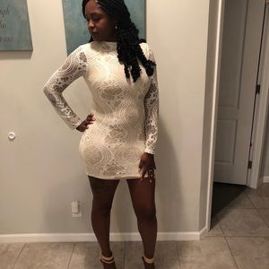 Hot Miami Styles | Dresses | Sexy Long Sleeved Lace Body Con Form ...